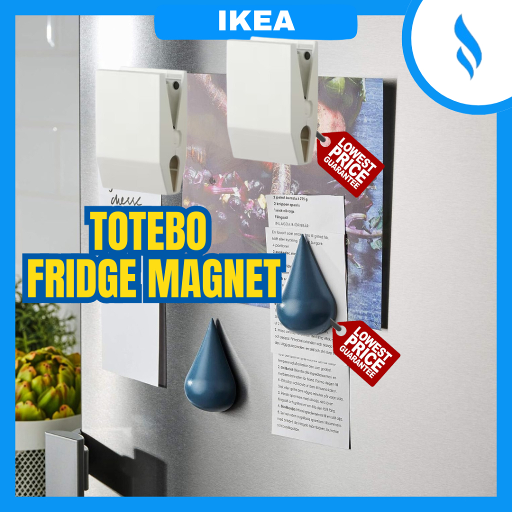 IKEA TOTEBO Fridge Whiteboard Magnets For Notes and Memo Viral Dark ...