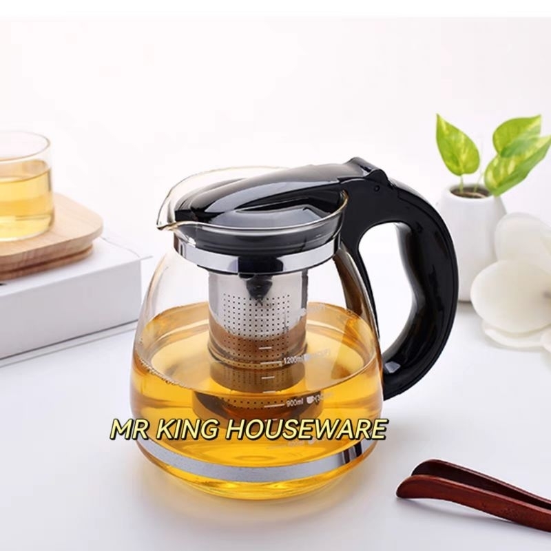 ️[Ready Stock] ️Heat Resistant Glass Chinese Tea Pot Glass Teapot ...