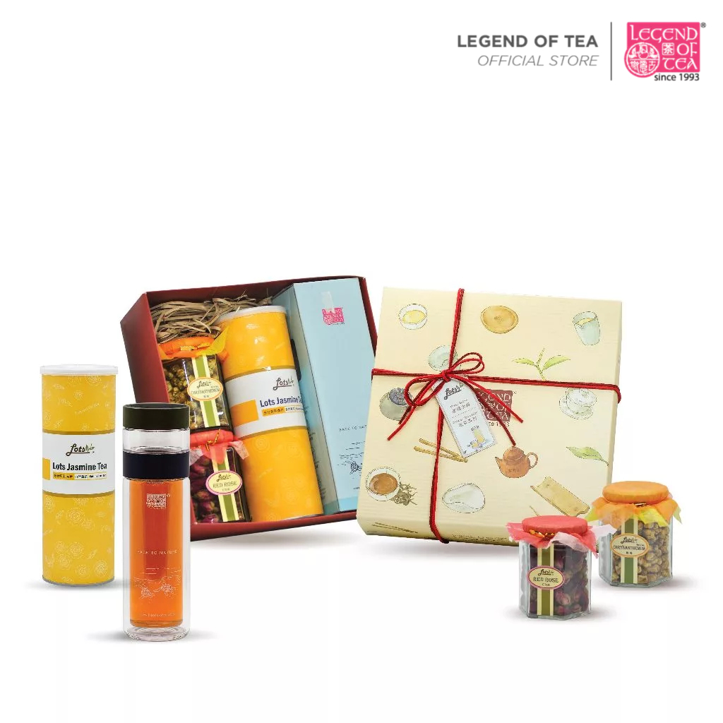 Lots® Bottle & Flower Tea Gift Set (480ml) | Shopee Malaysia