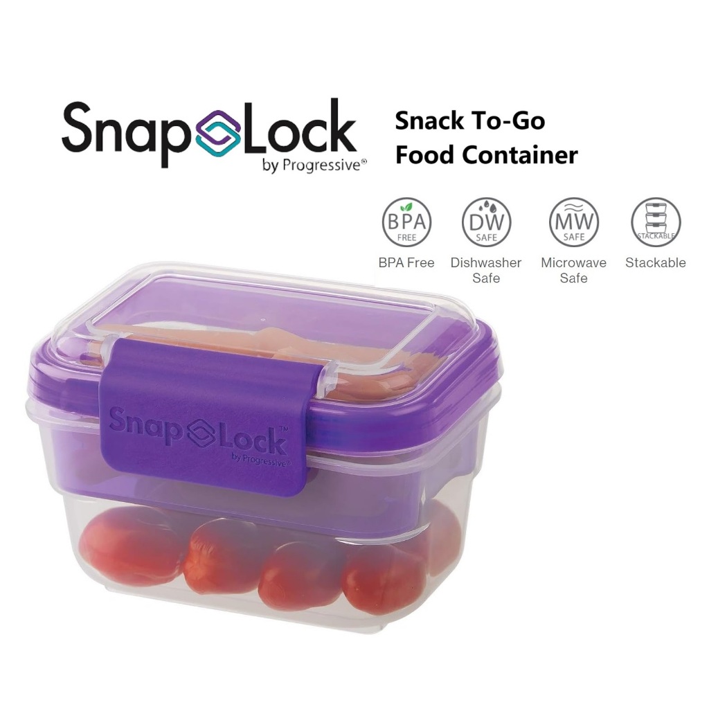 Progressive Snaplock Airtight Snack to Go Container (Random Colours ...