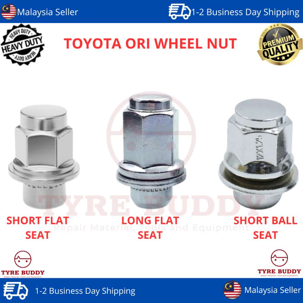20 PCS @ 1 SET M12*1.5@1.25 / M14*1.5@1.25 STANDARD WHEEL LUG NUTS FOR TOYOTA, Heavy Duty ...