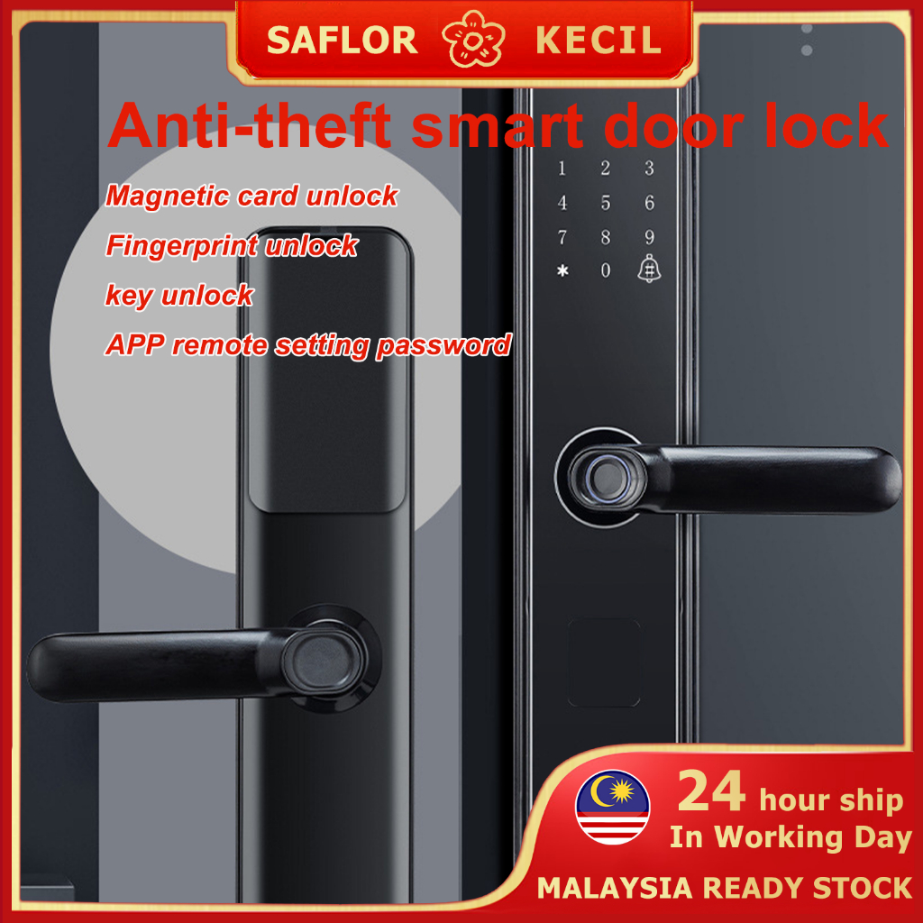 Digital Lock Fingerprint Door Lock Electronic Password Smart Door Lock ...