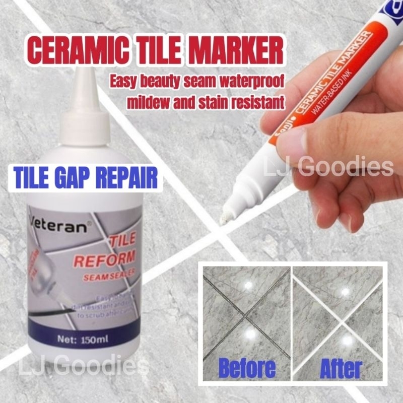 Ceramic Tile Marker / Waterproof Paint Pen Floor Tile Gap Color ...