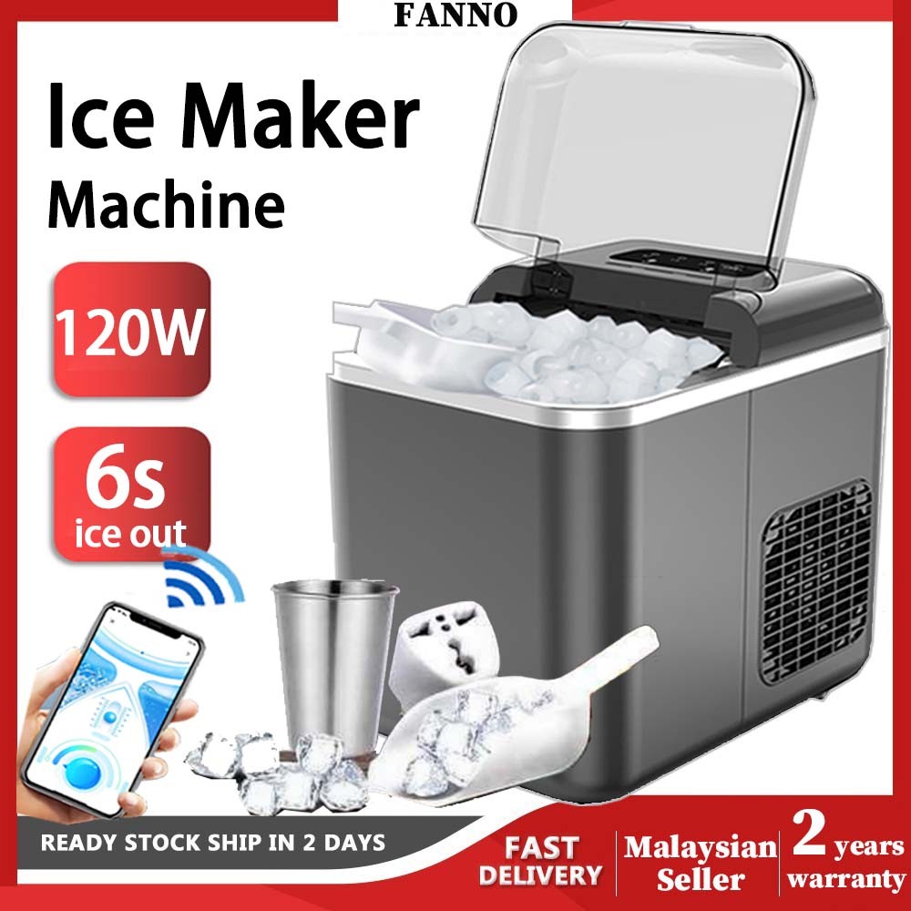 🇲🇾Premium+™ Ice Maker Machine Mini Home Electric Ice Maker Automatic ...