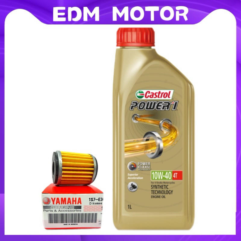 CASTROL GOLD POWER 1 10W40 4T FULLY SYNTHETIC TECHNOLOGY 1L ENGINE OIL ...
