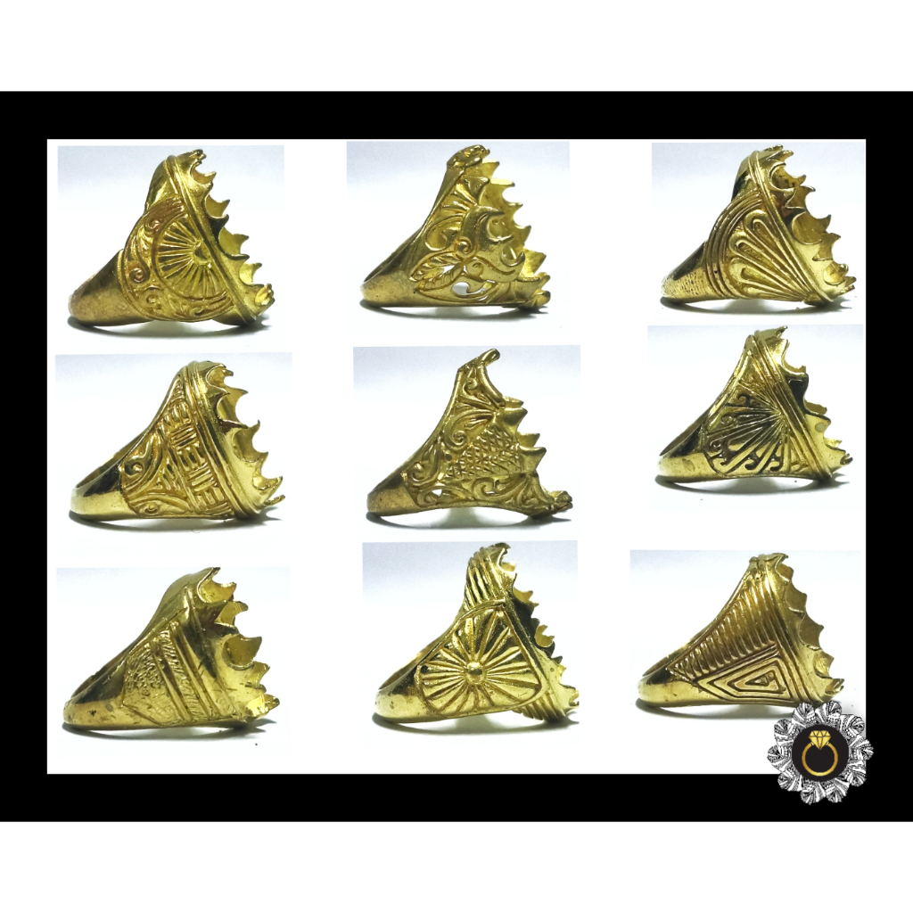 CINCIN TEMBAGA KUNING DESIGN V1 / 50 DESIGN CINCIN / JUAL MURAH / SAIZ ...