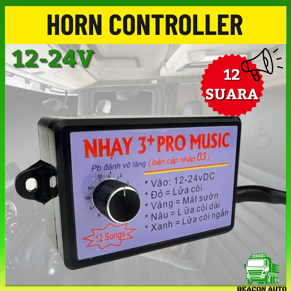 Beacon Cheras 12-24V Horn Controller Electric Horn Speaker Sound ...