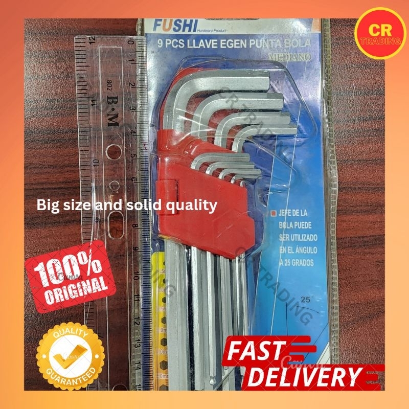 (Good Quality) M size Allen Key Alan Key 9 pcs | Shopee Malaysia