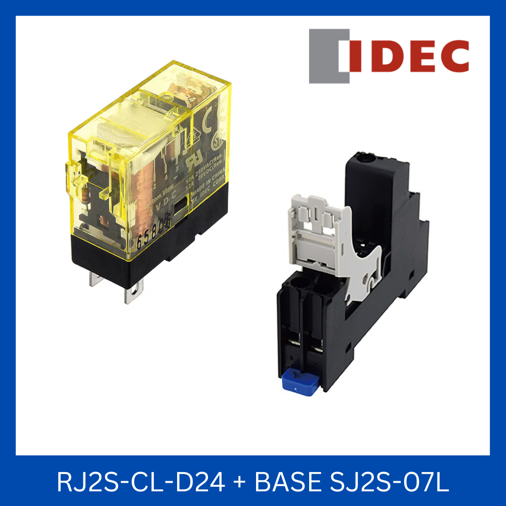 IDEC Slim Power Relay RJ2S-CL-D24 Base SJ2S-07L | Shopee Malaysia