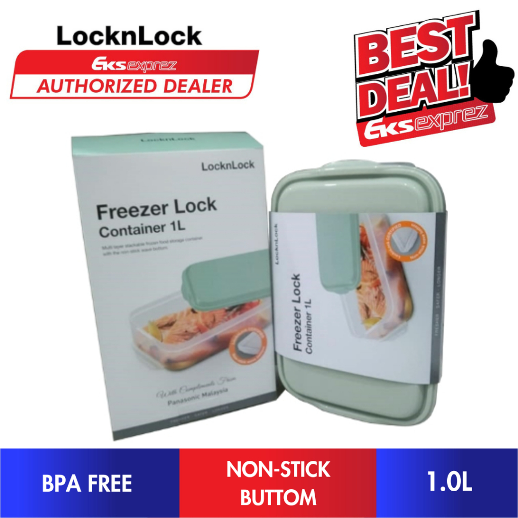 LocknLock NON-STICK BOTTOM FREEZER LOCK CONTAINER BPA FREE1.0L | Shopee ...