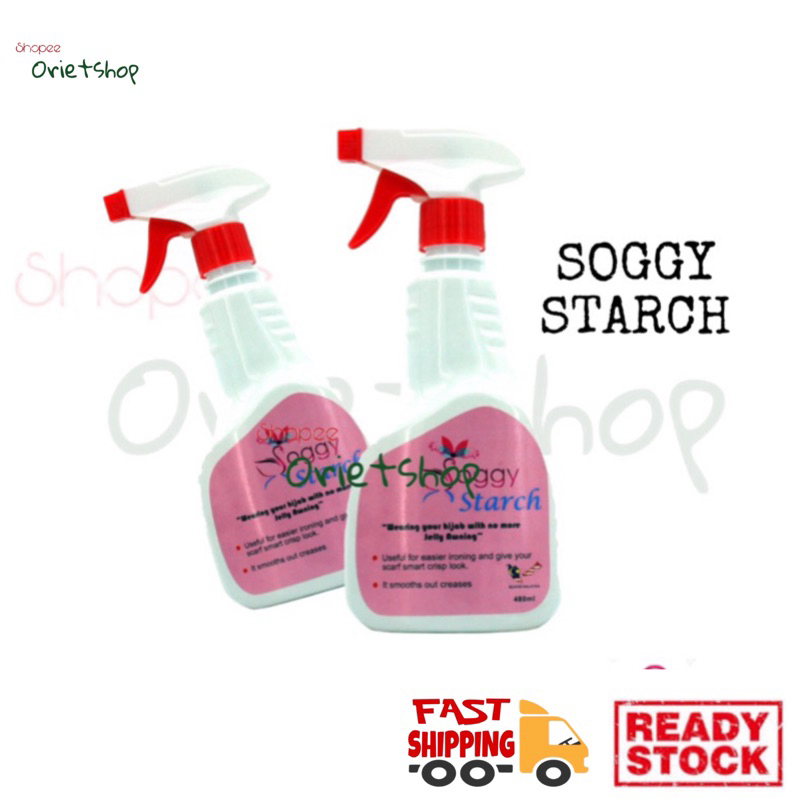 SOGGY STARCH PENGERAS TUDUNG 480ML^ | Shopee Malaysia