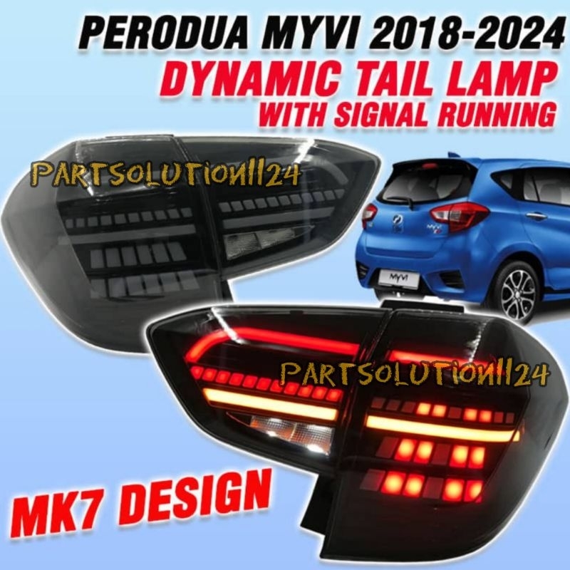 PERODUA MYVI 2018-2024 TAIL LAMP MK7 DESIGN DYNAMIC TAIL LAMP WITH ...