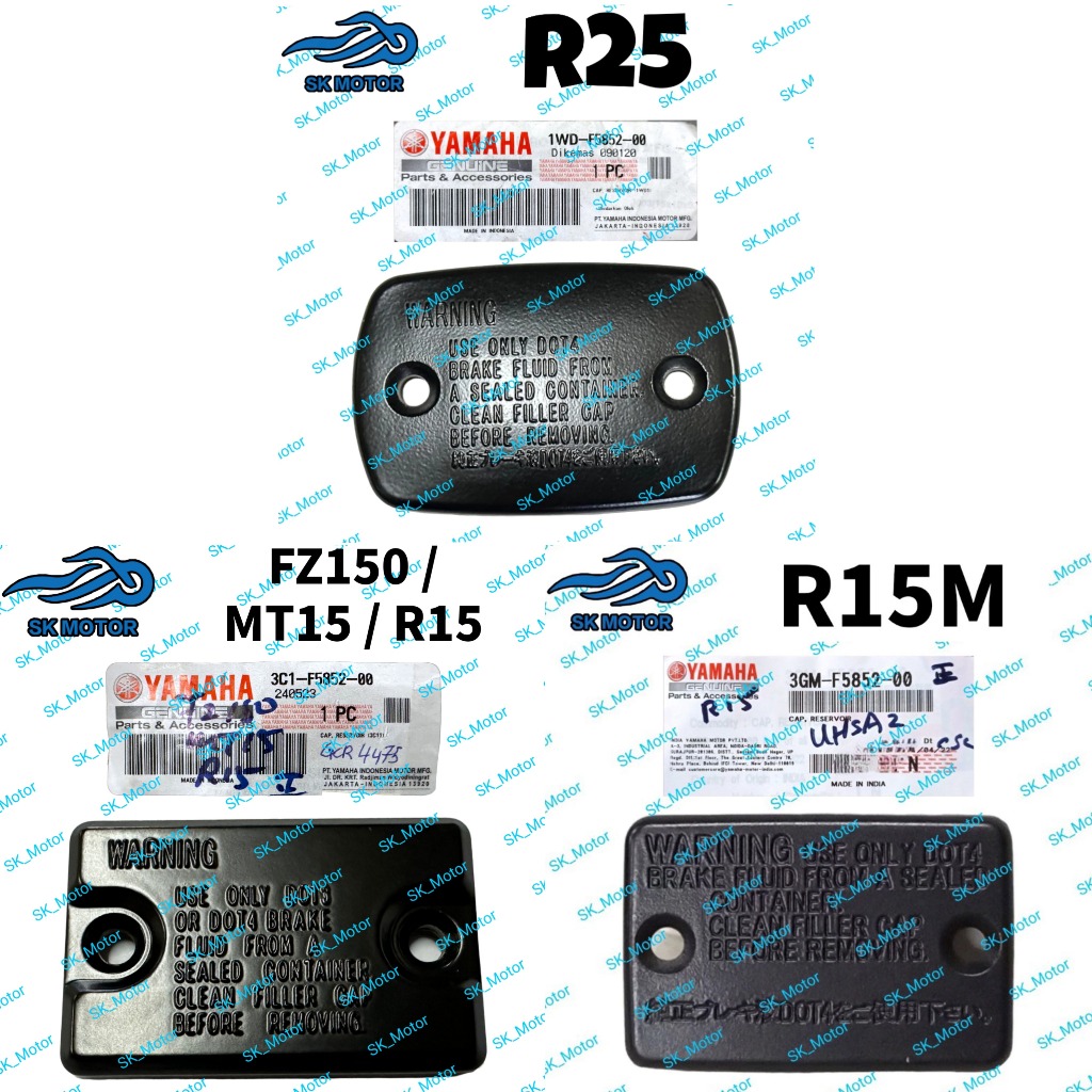 Yamaha YZF-R15 M R15M FZ150 MT-15 R25 Original Reservoir Cap Tutup ...