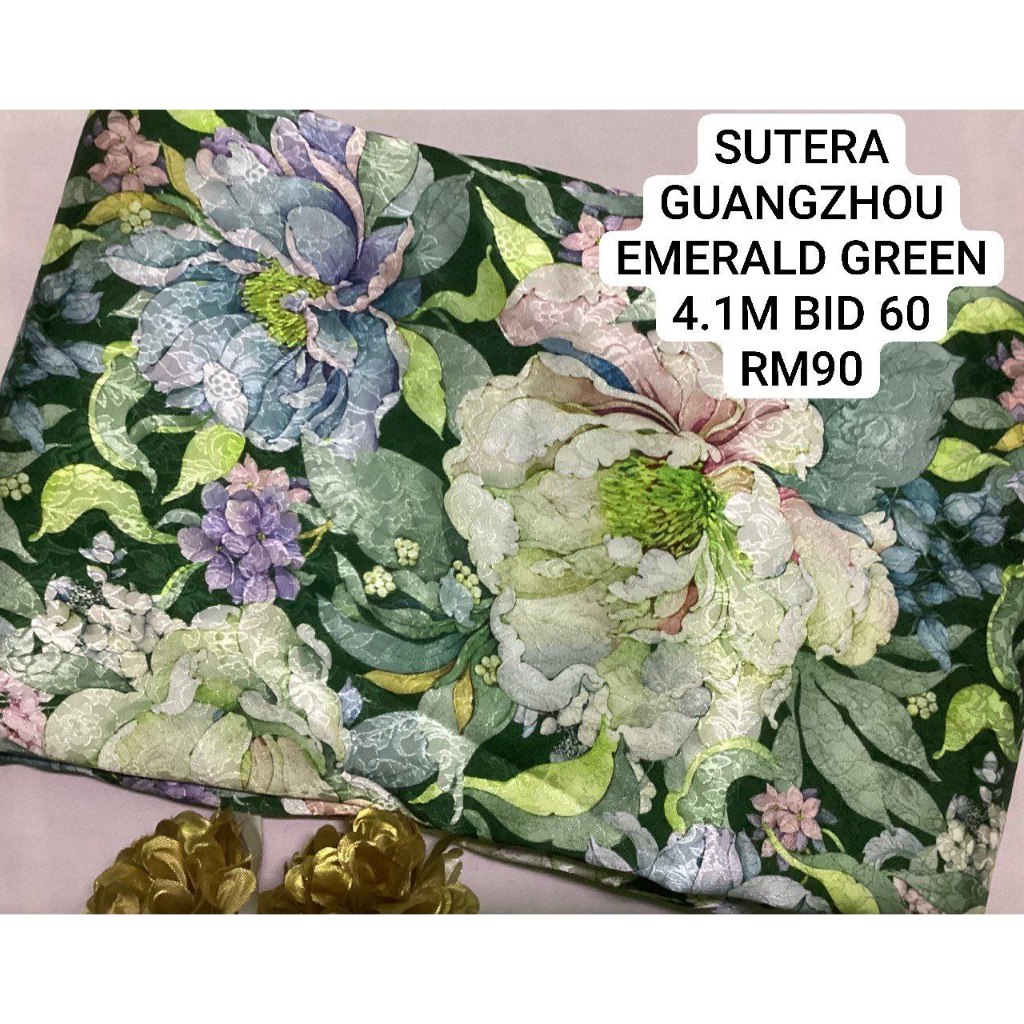 LELONG KAIN PASANG SUTERA GUANGZHOU MURAH /SATIN EMBOSS SILK/ CLEARANCE ...