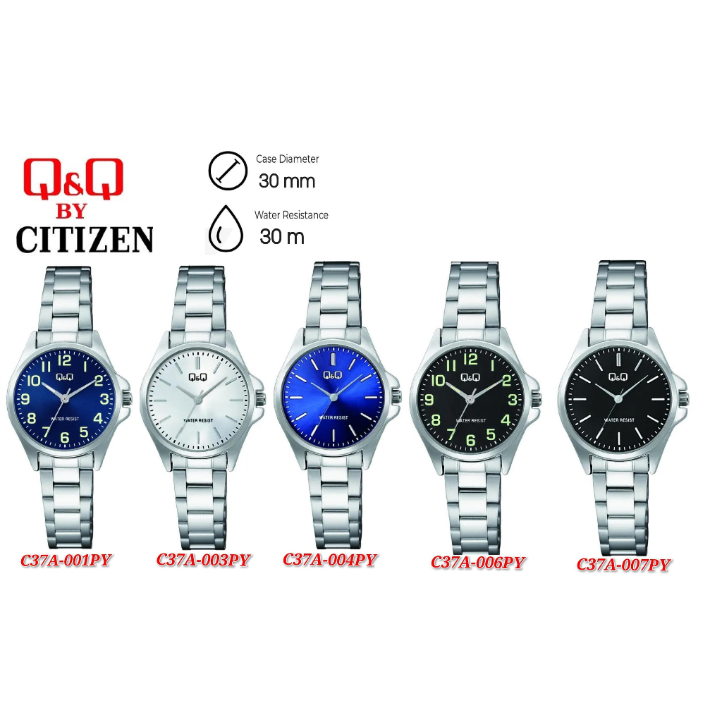 Q&Q Watch By Citizen Analogue Ladies Watch C37A - Silver | Shopee Malaysia