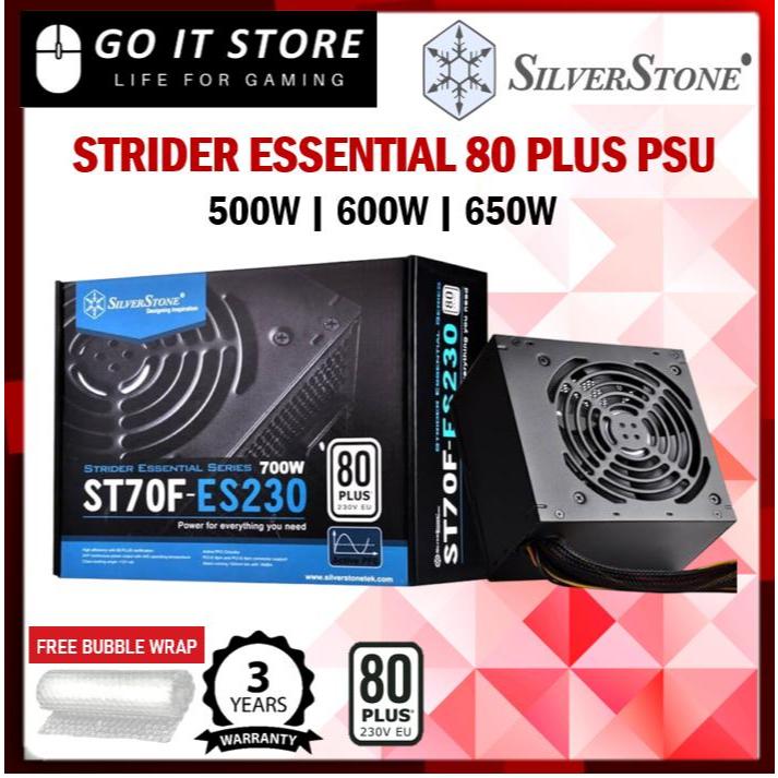 Silverstone Strider Essential 500W / 600W / 650W 80 PLUS PSU Power ...
