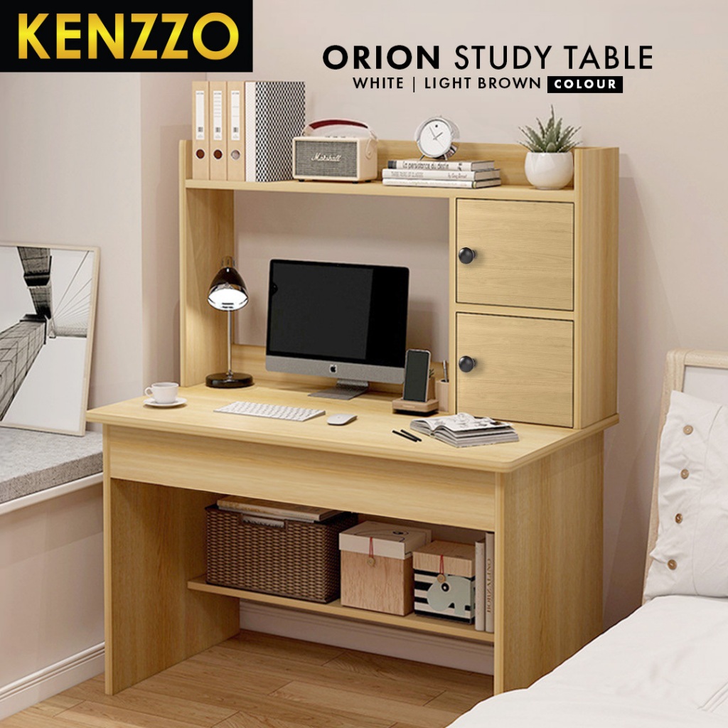 Meja Belajar Minimalist Kayu Sesuai Untuk Bilik Study Table Multiple ...