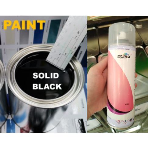 SOLID BLACK CAR PAINT/ CAT KERETA (AEROSOL SPRAY TIN 400ML) | Shopee ...