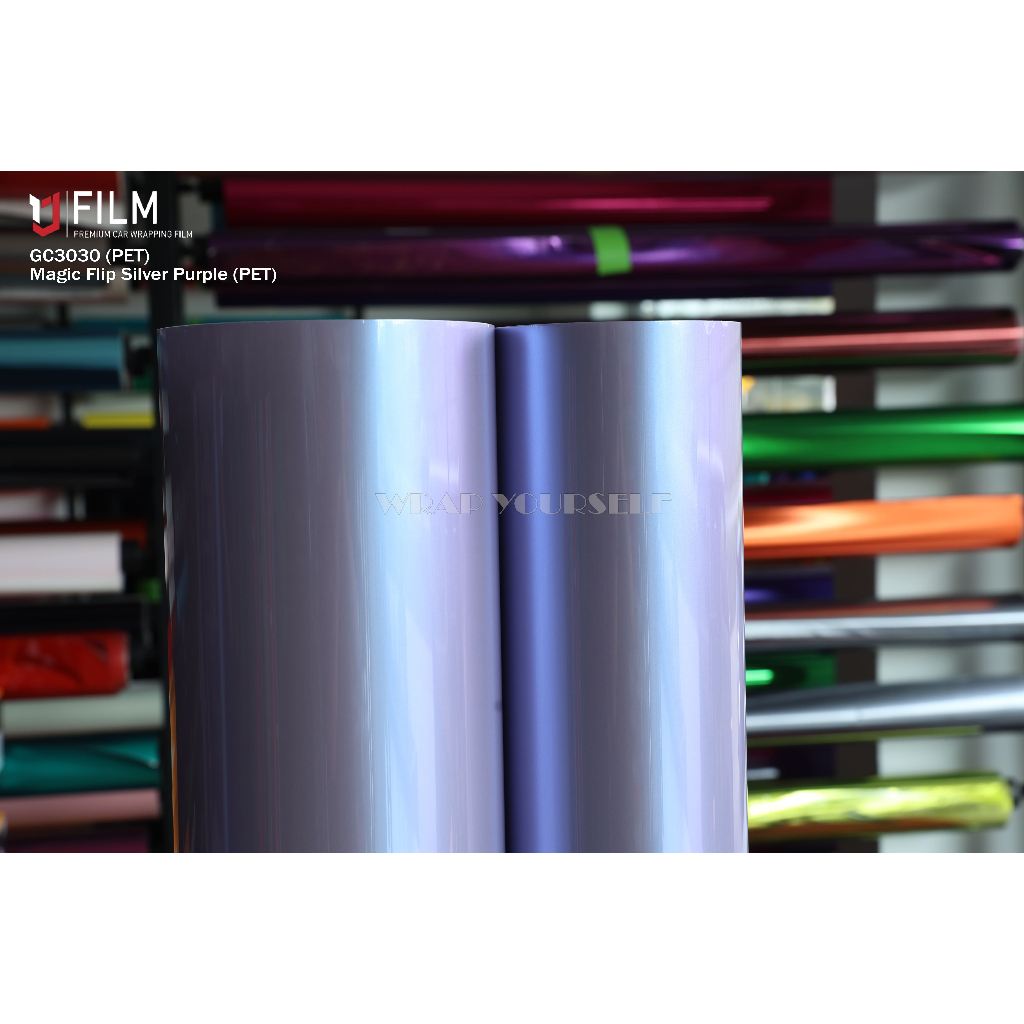 GC3030 (PET) Magic Flip Silver Purple (PET) wrap air free Yajiu Derek ...