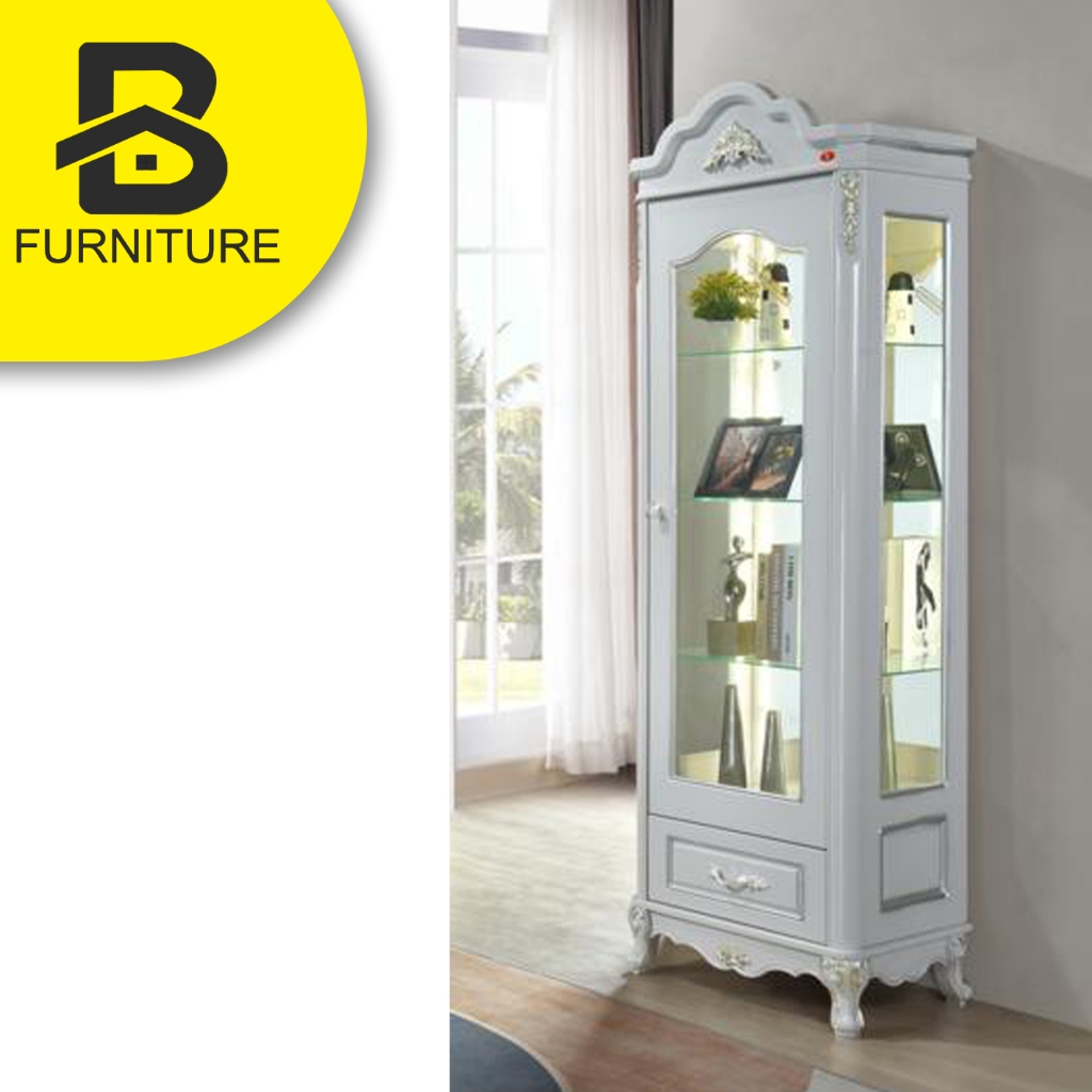 Sudut Almari / Classic Cabinet / Corner Display Cabinet / English Style ...