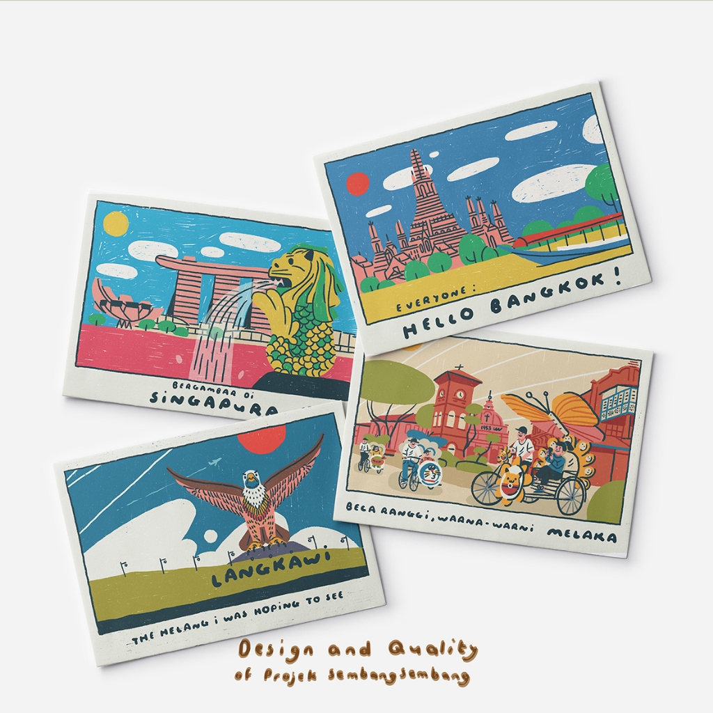 postcard - jalan-jalan postcard by projek sembangsembang | Shopee Malaysia