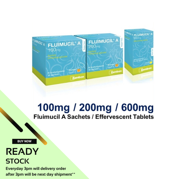 Fluimucil A Sachet 100mg/ Effervescent Tablet 600mg Batuk Cair Kahak ...