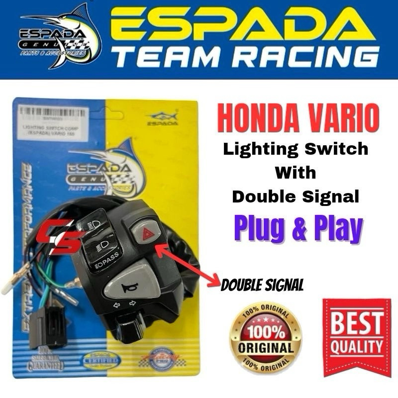 HONDA VARIO150 VARIO160 (ORIGINAL ESPADA) PNP LEFT HAND LH HANDLE ...