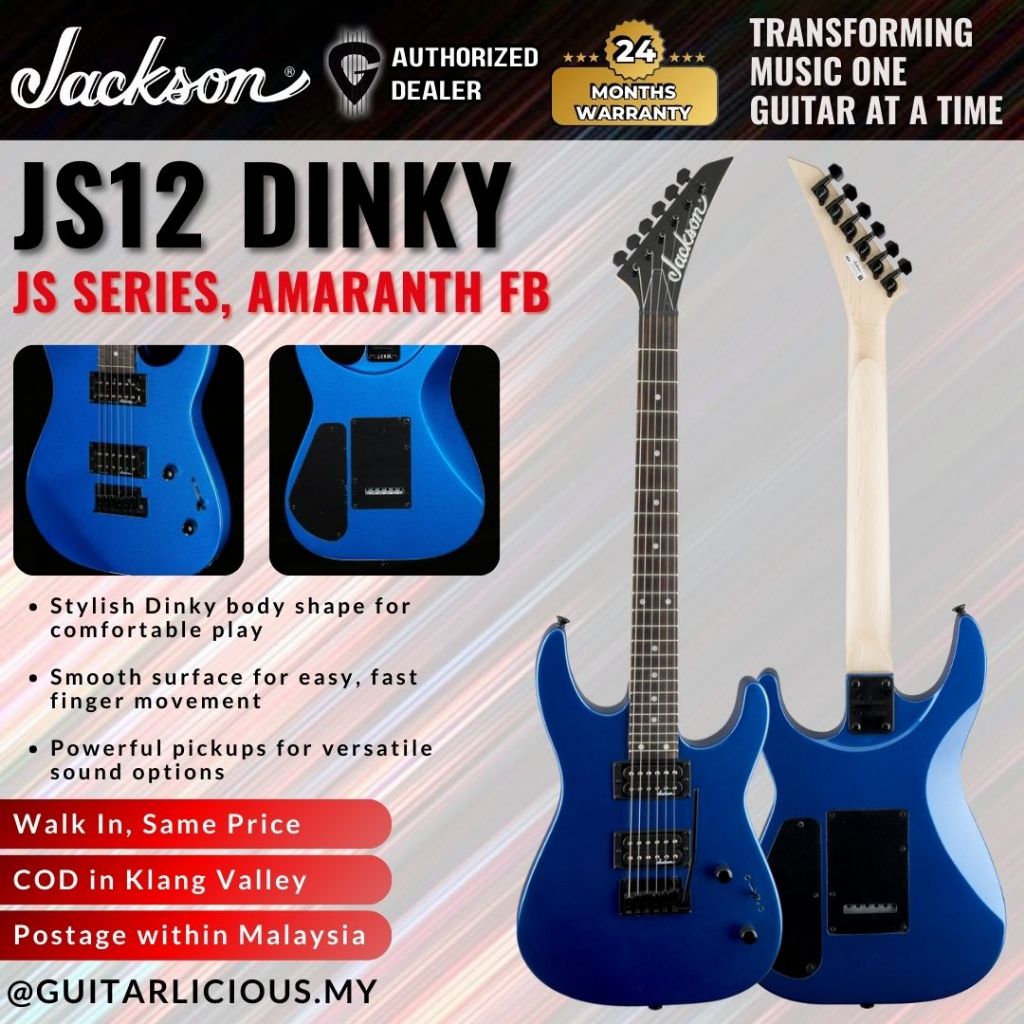 JACKSON JS Series Dinky JS12 Double Humbucker (HH) Electric Guitar ...