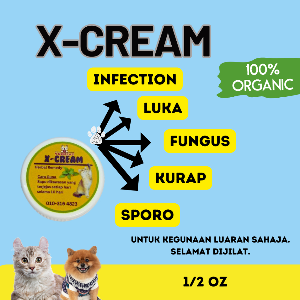 CATHERO Ubat Kurap Kucing Anti Fungus Cream 100% Herba Herbal BEXTON ...