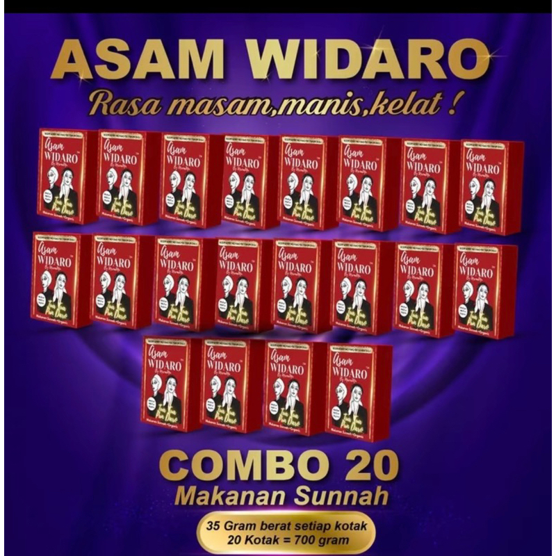 ASAM WIDARO 20 KOTAK (PAKEJ AGEN) | Shopee Malaysia