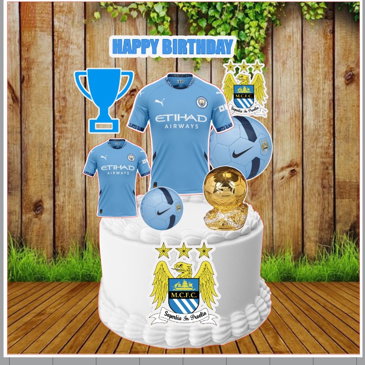 Manchester City Cake Topper 001 | Shopee Malaysia