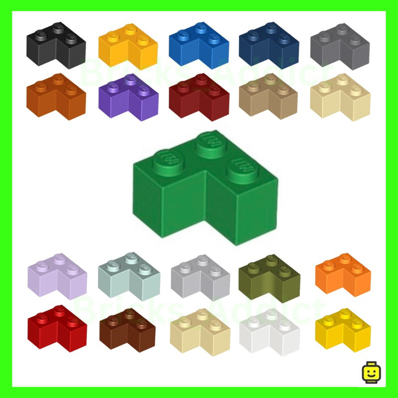 LEGO PARTS (NEW) (Original) 2357 Brick 2x2 Corner Assorted Colours ...