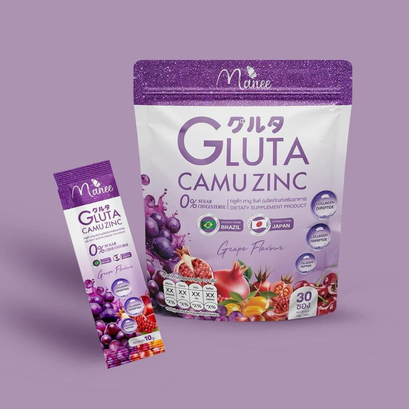 Manee Gluta Camu Zinc / Manee Gluta Collagen / Manee Fiber Yogurt ...