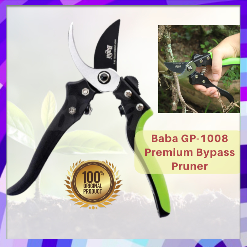 Baba GP-1008 (3) Premium Bypass Pruner - Pemangkas Memotong Tumbuhan ...