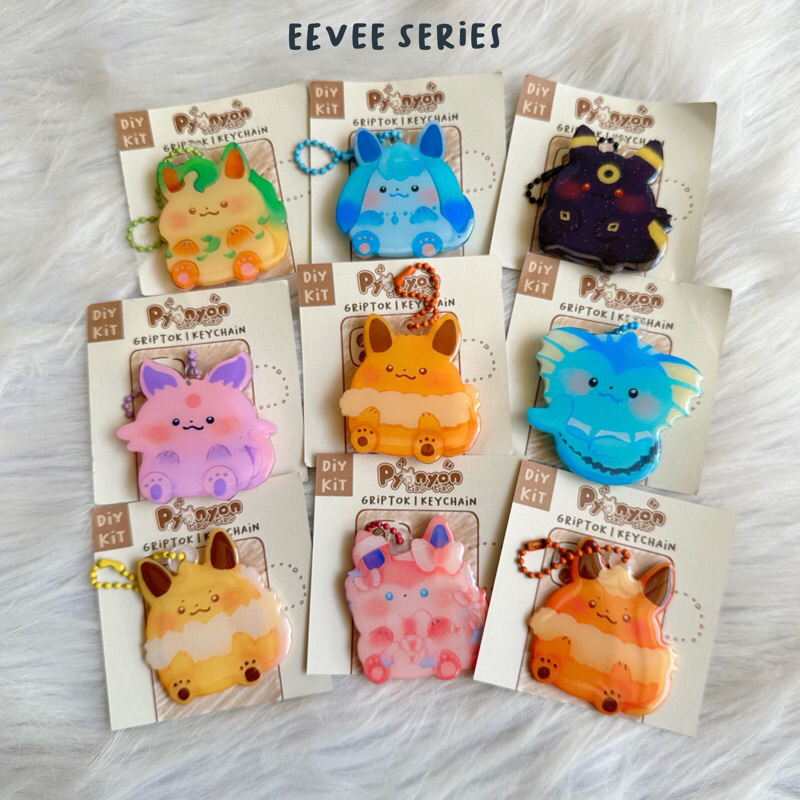 Eevee pokemon fan merch phone grip & keychain | Shopee Malaysia