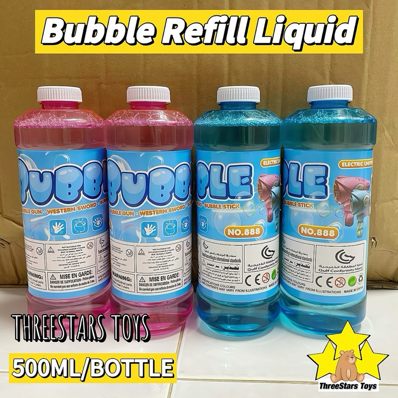 Bubble Refill Liquid Bubble Solution 500ml Bubble Water Refill Buih ...