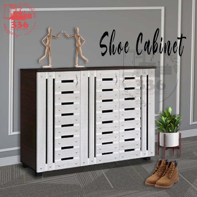 3 Door Shoe Cabinet/ 3 Pintu Shoe Rack/ 3 Pintu Rack Kasut/3门鞋柜 - White ...