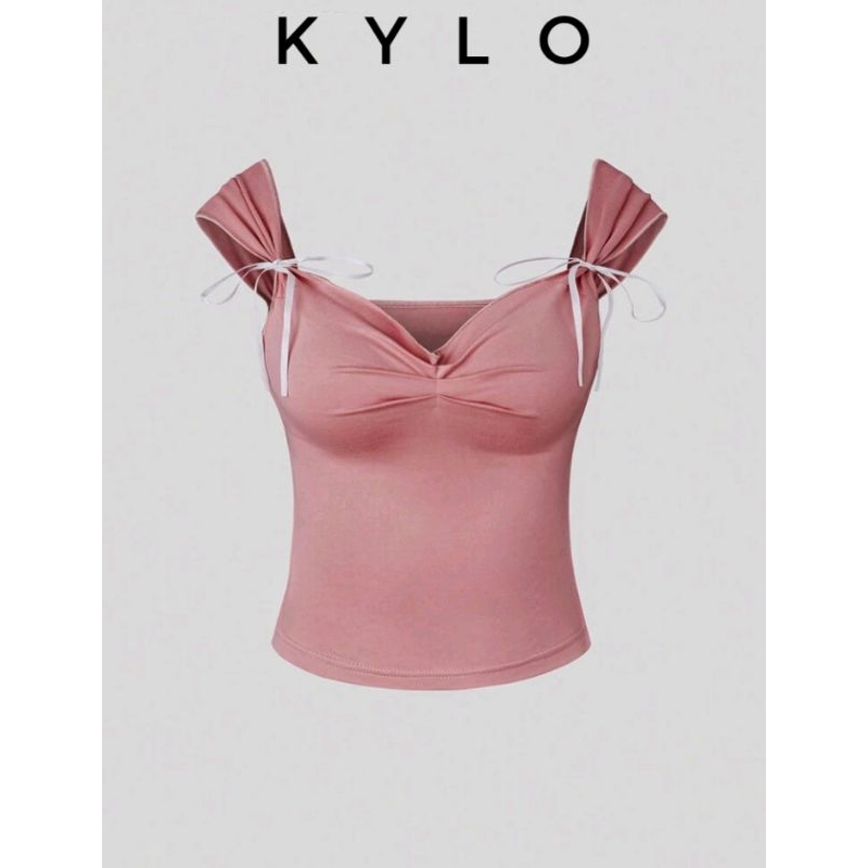 KYLO Coquette Core Elegant Plain Simple Women Top | Shopee Malaysia