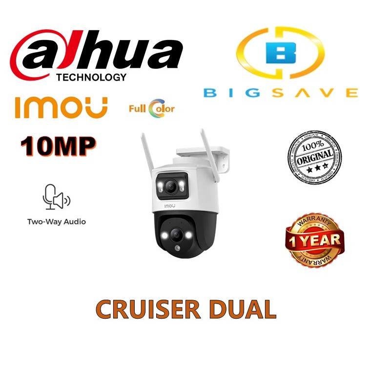 DAHUA IMOU 10MP CRUISER DUAL FULL COLOR DUAL LENS OUTDOOR P&T CAMERA ...