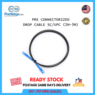 Pre Connectorized Drop cable SC/UPC (Blue Core) Patch Cord TM/Unifi (1M-3M) | Shopee Malaysia