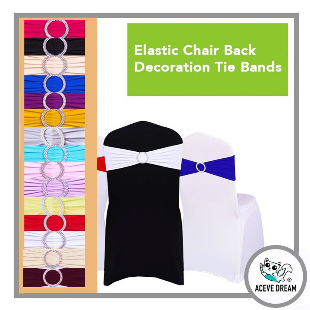 ACEVE DREAM READY STOCK Elastic Chair Back Decor Band No need Tie ...