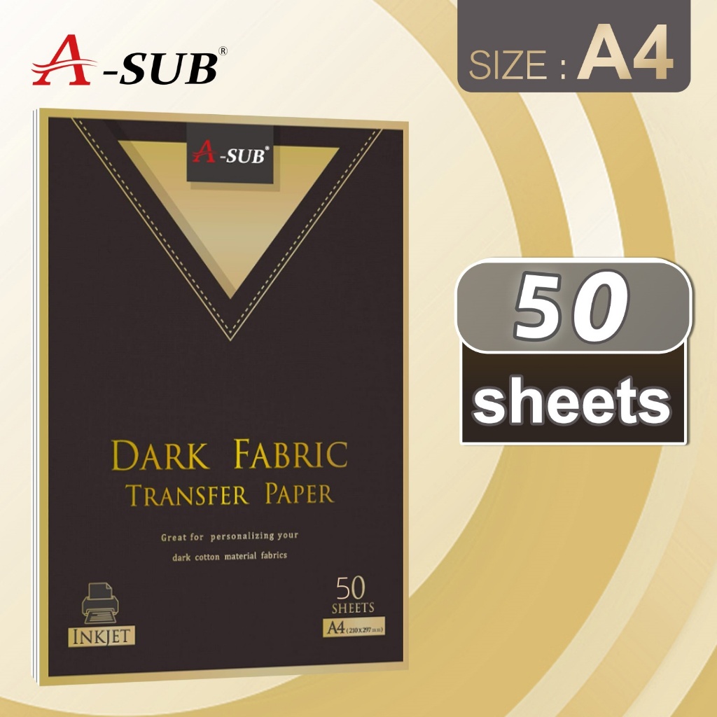 Heat Transfer Paper Dark Transfer Paper -A4 Size(50pcs/pack) | Shopee ...