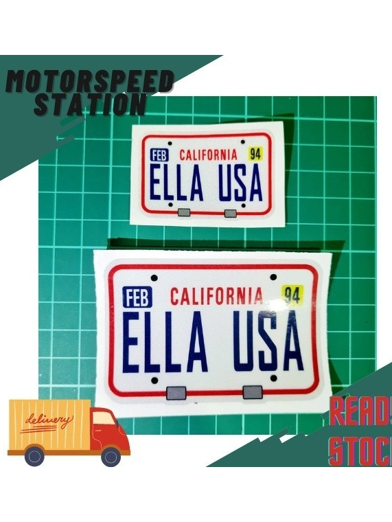 STICKER Ella Usa CUTTING REFLECTIVE PANTUL Stiker Motor | Shopee Malaysia