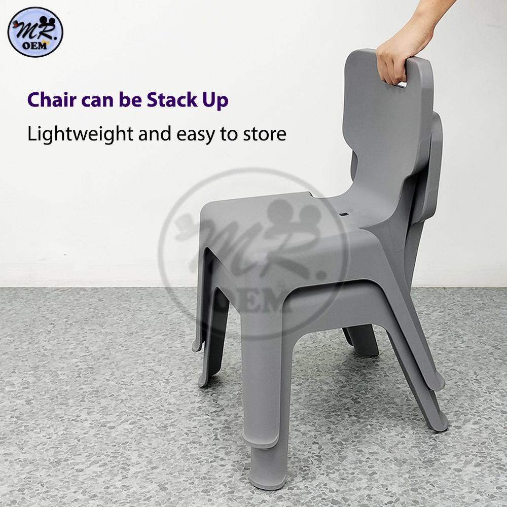 MR OEM Plastic Kids Chair With Backrest Stackable Chair Kindergarten ...