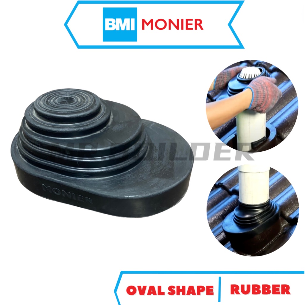 MONIER Rubber Sleeve Oval Shape V-Pipe Rubber Getah UPVC Pipe Roofing ...