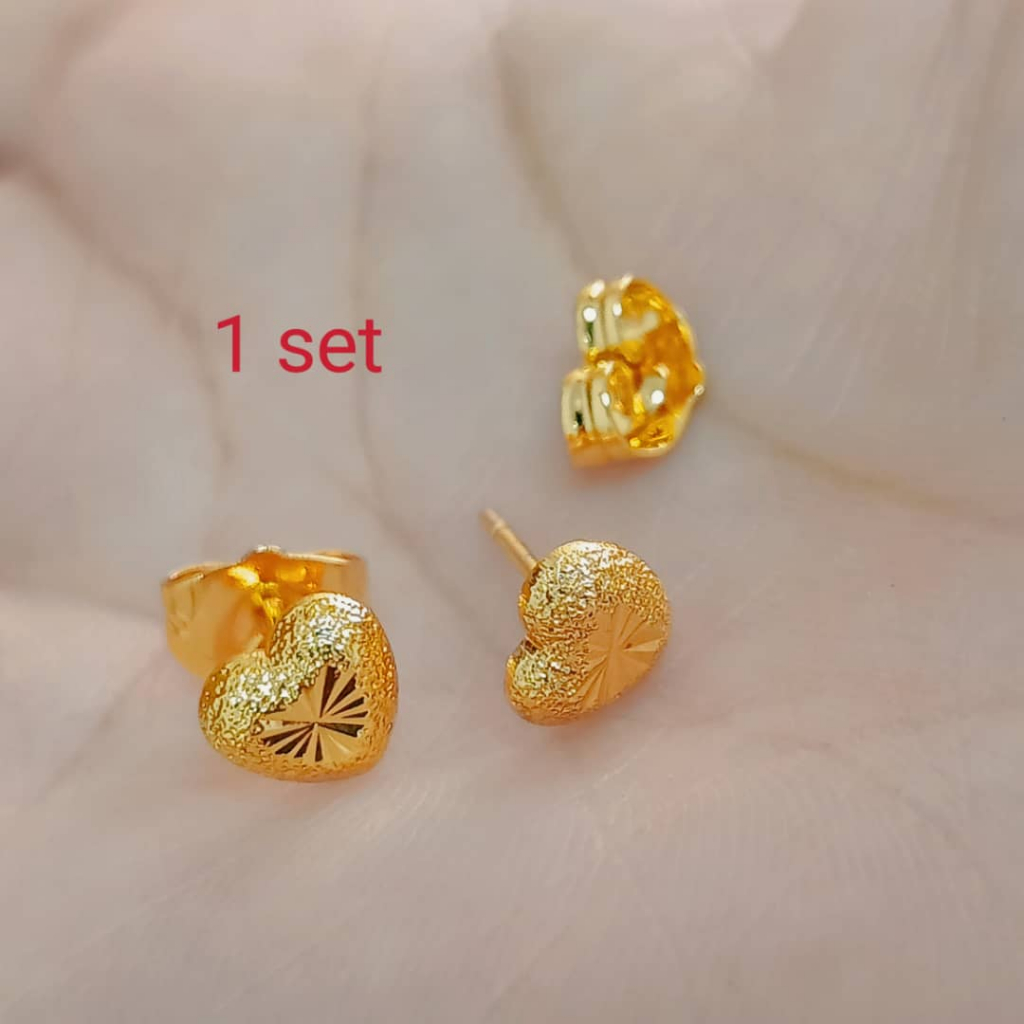Subang Emas Bangkok earring GOLD PLATED | Shopee Malaysia