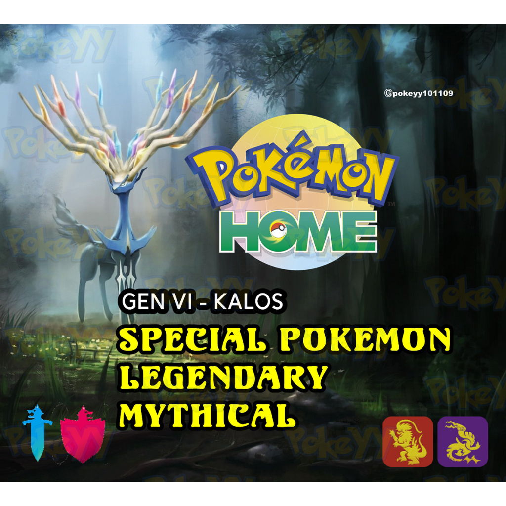 Gen6 | Kalos | Special / Legendary / Mythical Pokemon | Pokemon HOME ...