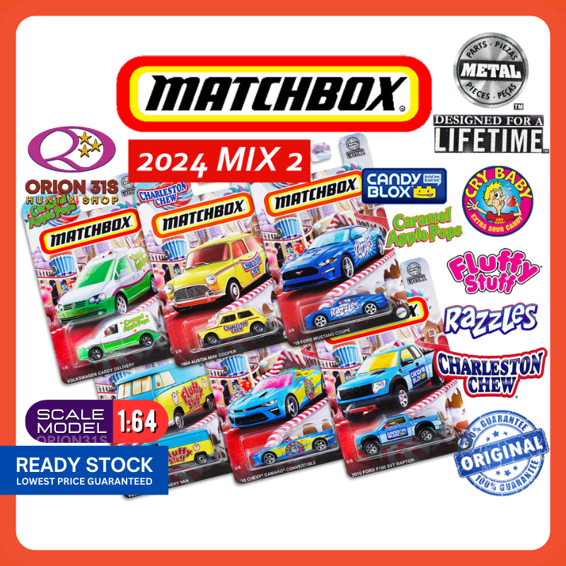 Matchbox Candy Series Volkswagen Caddy/ Mini Copper/ Ford Mustang ...