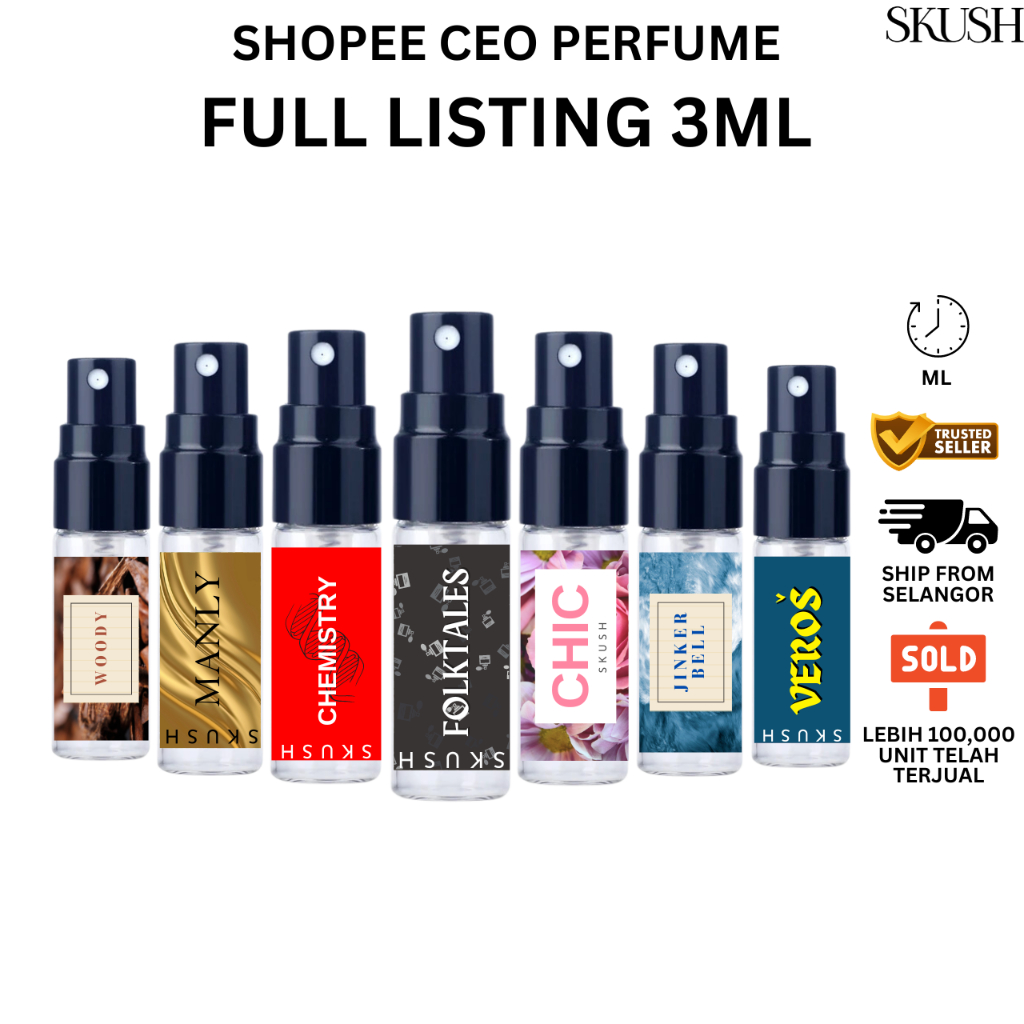[ FULL LISTING ] 3ML Perfume For Women Man Viral Grade Parfum ( GRADE ...