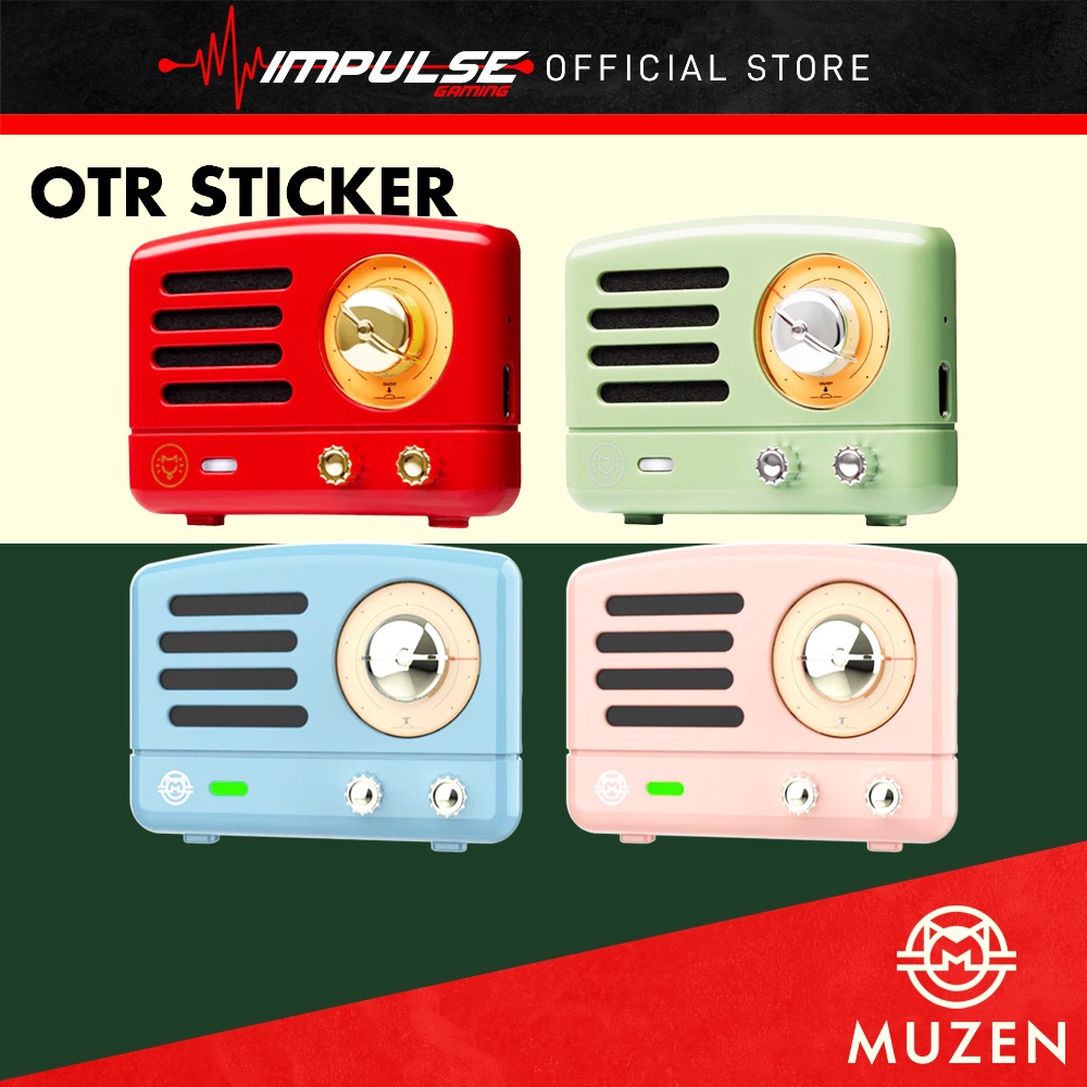 Muzen OTR Sticker Speaker Blueetooth Speaker - Green / Red | Shopee ...